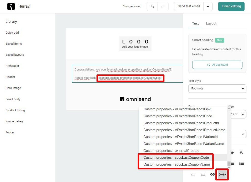How to send the coupon via email using Omnisend? - SmashPops Blog